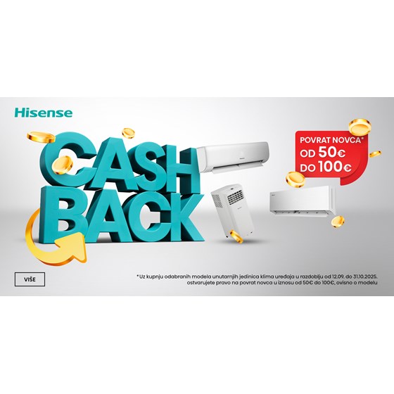 Hisense Cashback promocija - Mikronis.hr