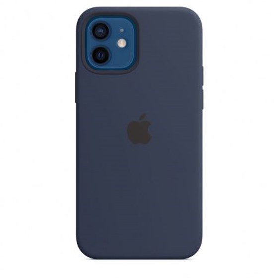 Apple Iphone 12 12 Pro Silicone Case With Magsafe Deep Navy Mikronis Hr