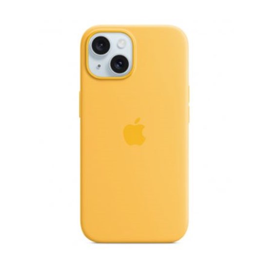 Apple iPhone 15 Silicone Case with MagSafe - Sunshine, mwna3zm/a ...